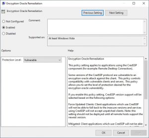 แก้ปัญหา CredSSP Encryption Oracle Remediation – Implementer Limited